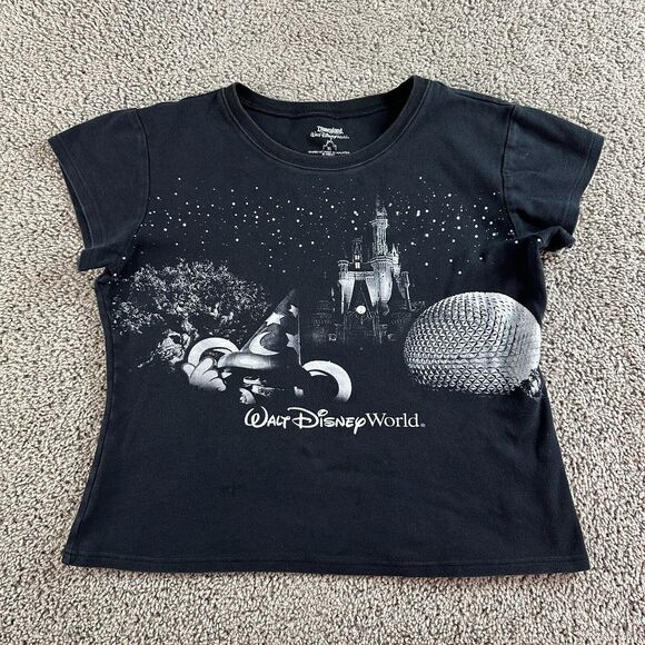 Disney | Shirts & Tops | Disney Shirt Girls Extra Large Black White ...